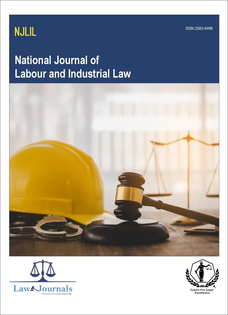 National Journal of Labour and Industrial Law - Journals & Books